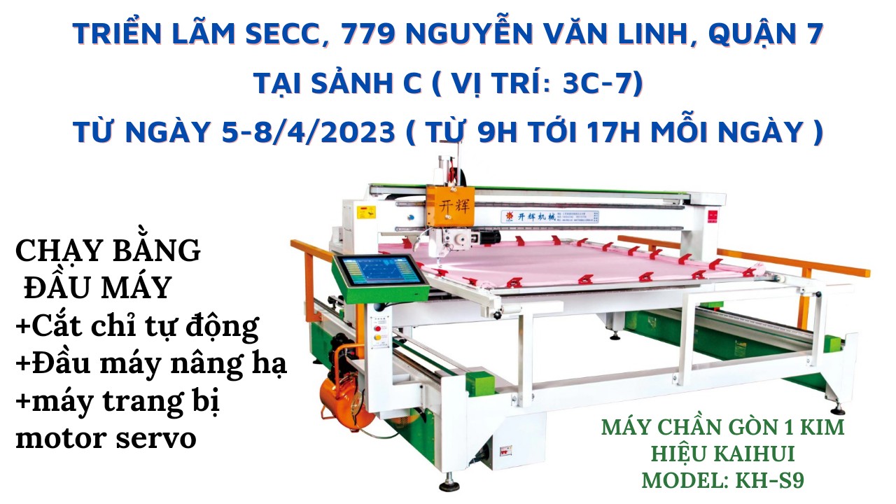 CTY PHÚ HÒA XIN THÔNG BÁO TRIỂN LÃM MÁY CHẦN GÒN 1 KIM TẠI TRUNG TÂM ...